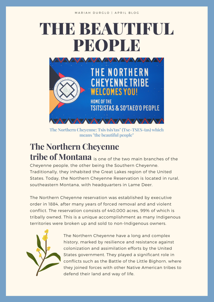 The Beautiful People: A Glimpse at the Northern Cheyenne - Environment ...