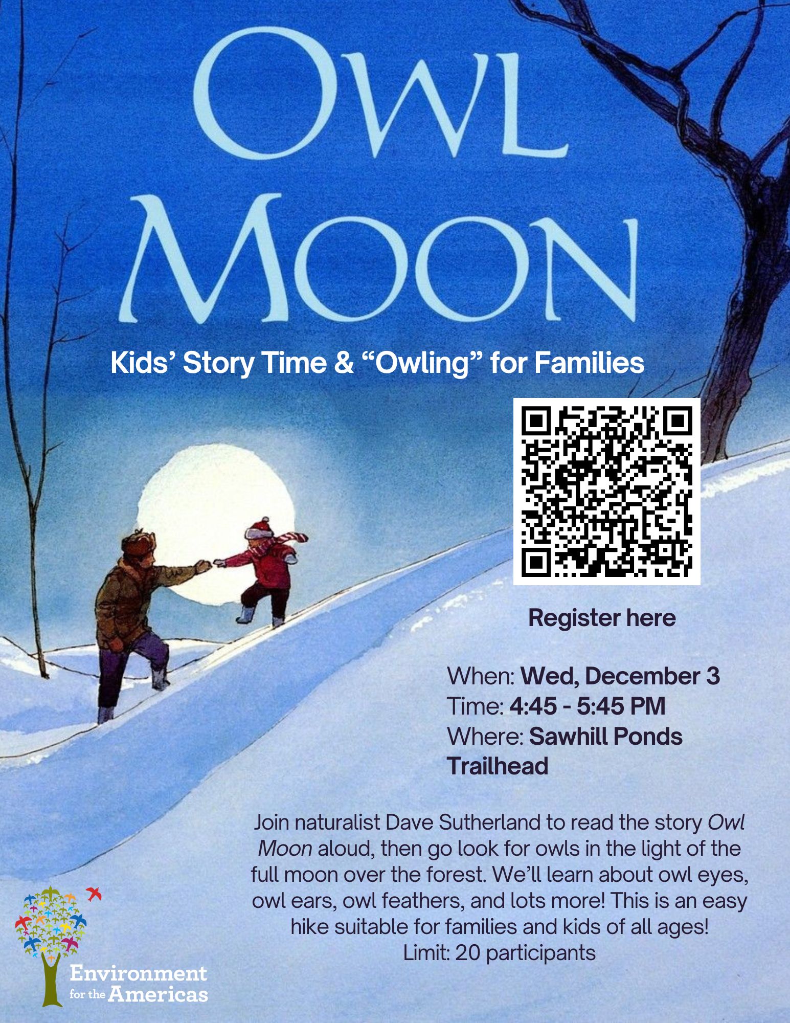 December Owl Moon: Kids' Story Time & "Owling" for Families ...